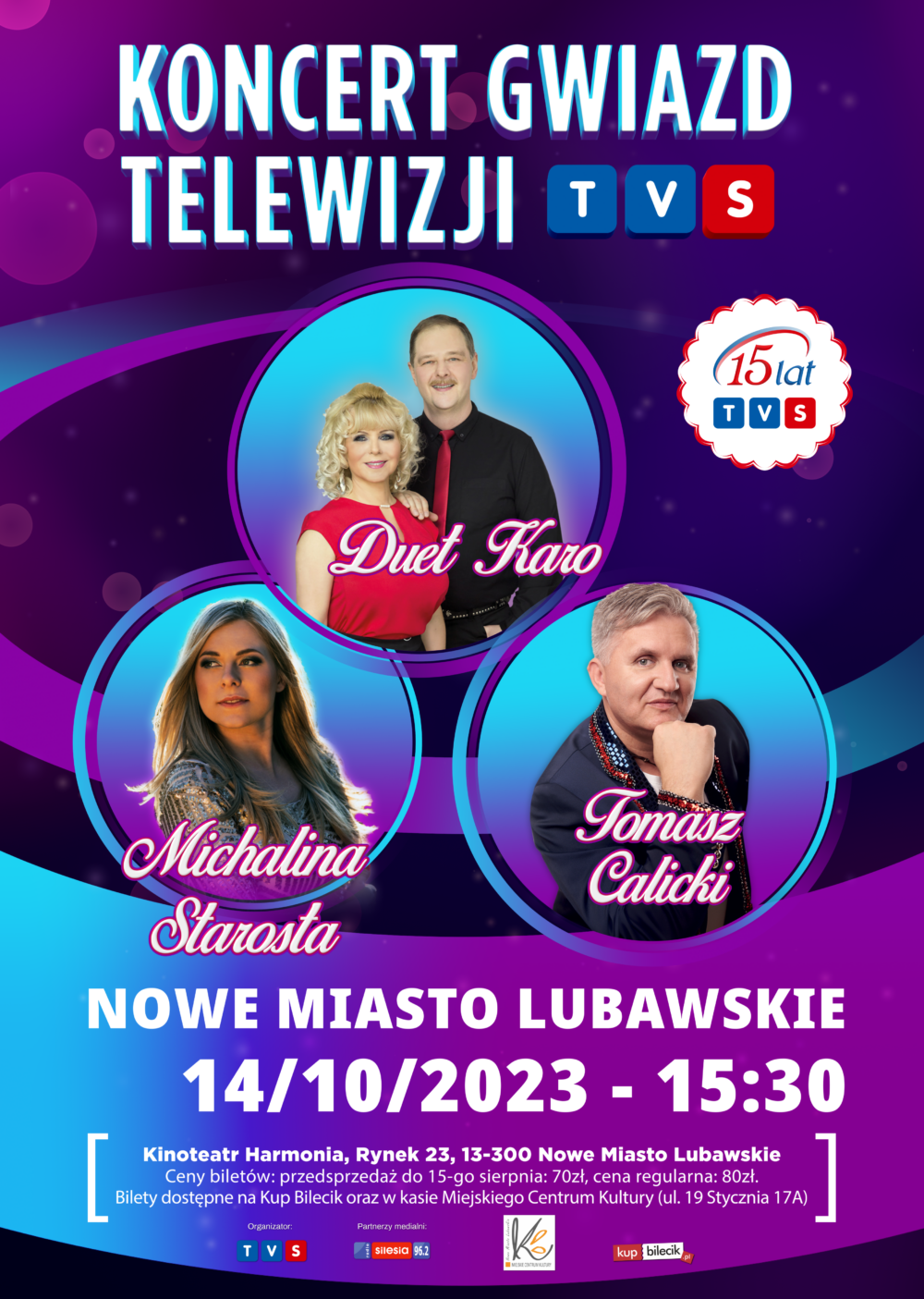 Koncert Gwiazd Telewizji TVS w Nowym Mieście Lubawskim!